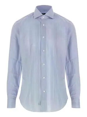 BARBA NAPOLI Striped Shirt 02|blu
